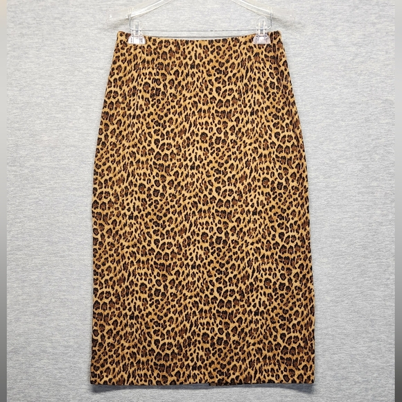 Briggs New York | Skirts | Vintage 9s Cheetah Lepord Print Midi Maxi ...
